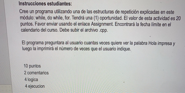 Solved Create a program using one of the repetition | Chegg.com