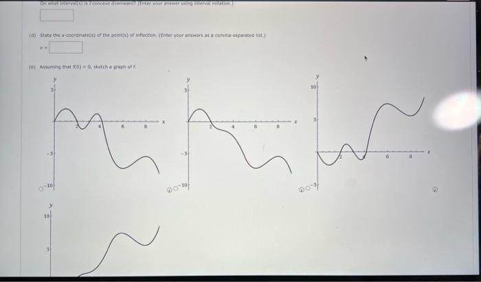 Solved Use the graph of the derivative f′′ of a continuous | Chegg.com