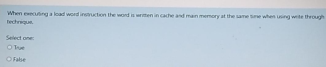 Solved When executing a load word instruction the word is | Chegg.com
