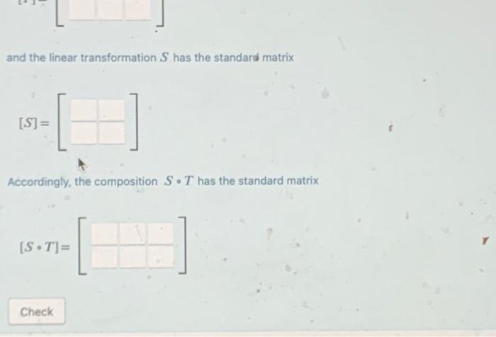 Solved Consider The Linear Transformations