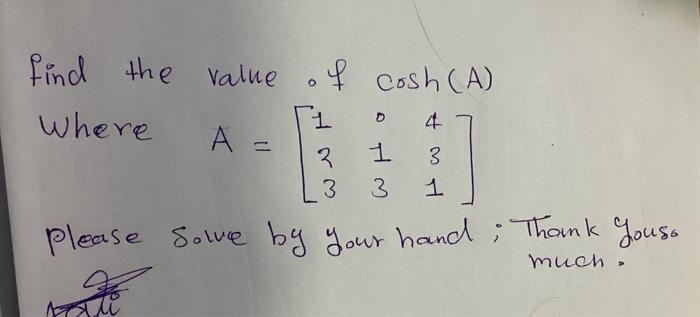 Solved please solve by your hand find the value of ; | Chegg.com