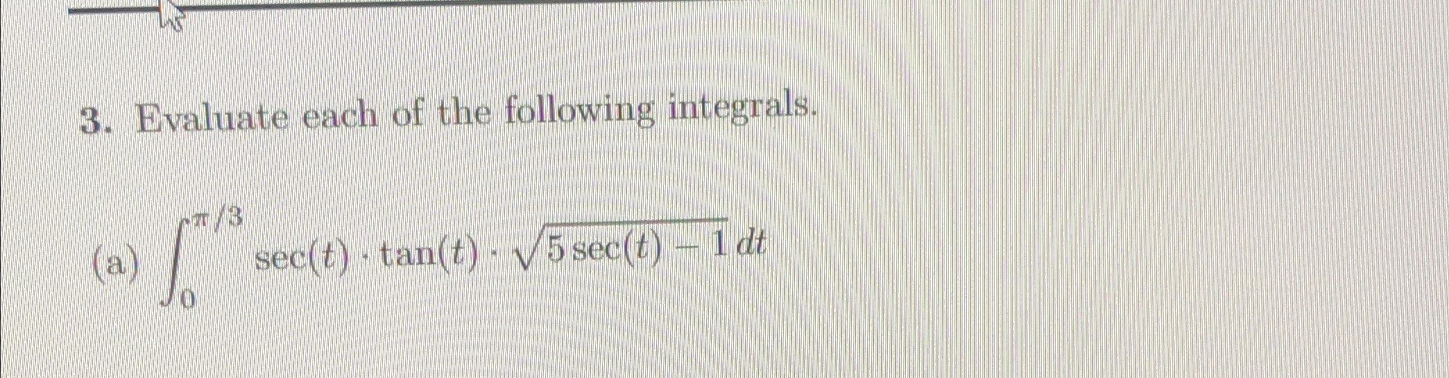 Solved Evaluate each of the following | Chegg.com