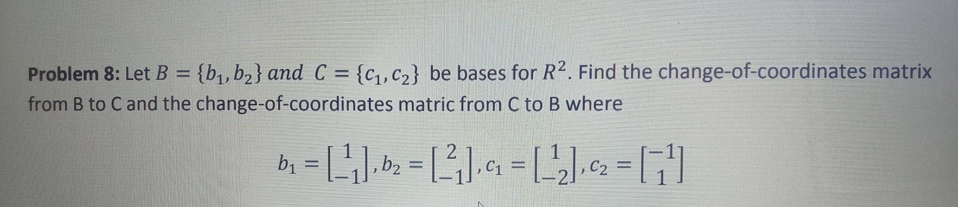 Solved Problem 10: Diagonalize the matrices if possible: | Chegg.com