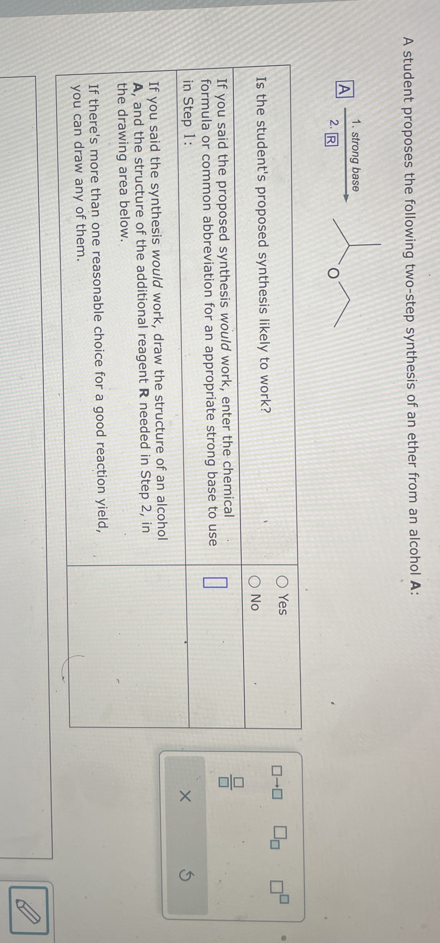Solved A student proposes the following two-step synthesis | Chegg.com