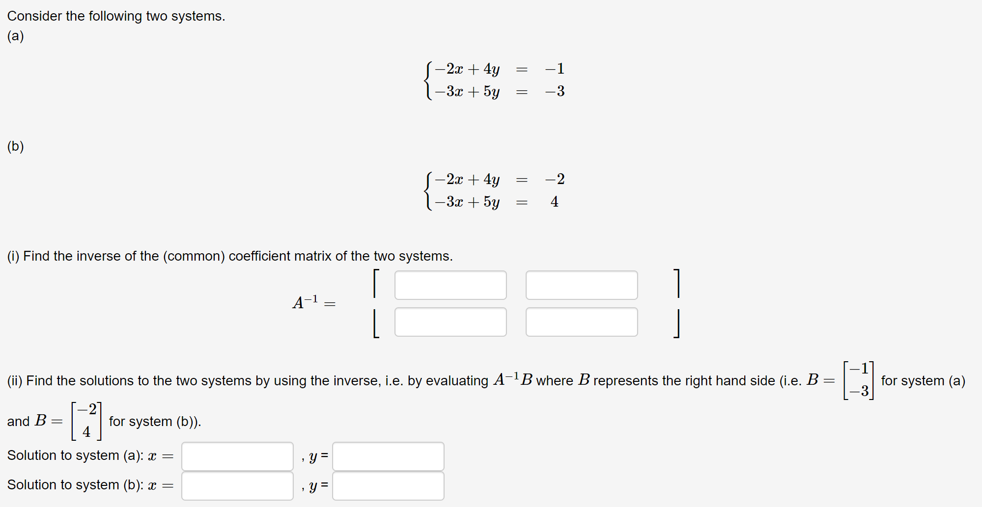 Solved Consider the following two | Chegg.com