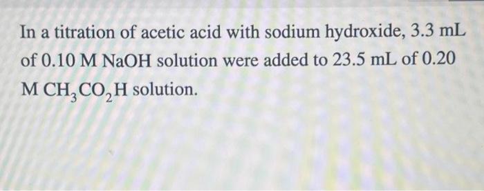 Solved Calculate the number of moles of acetic acid in | Chegg.com