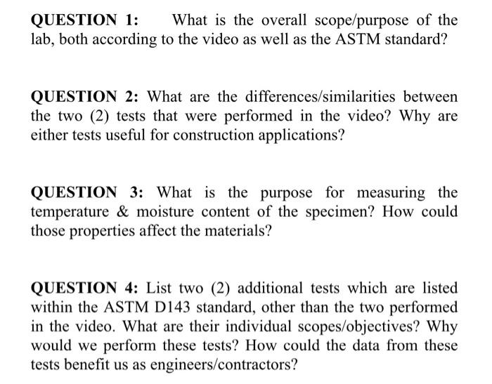 QUESTION 1: What is the overall scope/purpose of the | Chegg.com