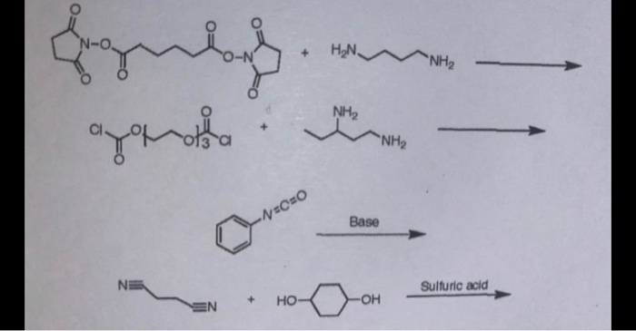 Solved Ergen + HẠN CNH -N NH2 NH2 Base Sulfuric acid + EN HO | Chegg.com