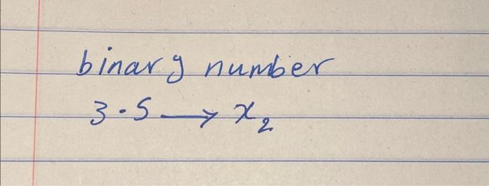 Solved binary number 3⋅5 x2 | Chegg.com