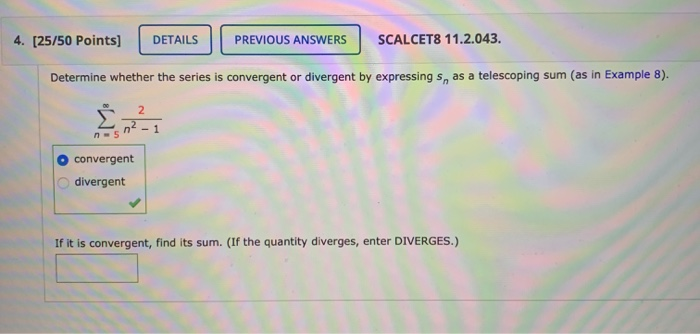 Solved 4. [25/50 Points) DETAILS PREVIOUS ANSWERS SCALCET8 | Chegg.com