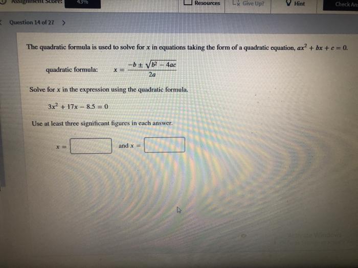 Solved 4590 Resources LX Give Up? Hint Check An Question 14 | Chegg.com