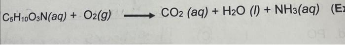 Solved C5H10O3 N(aq)+O2(g) CO2(aq)+H2O(I)+NH3(aq)ovalent by | Chegg.com