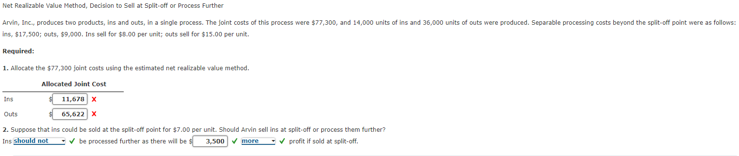 Solved Net Realizable Value Method, Decision to Sell at | Chegg.com