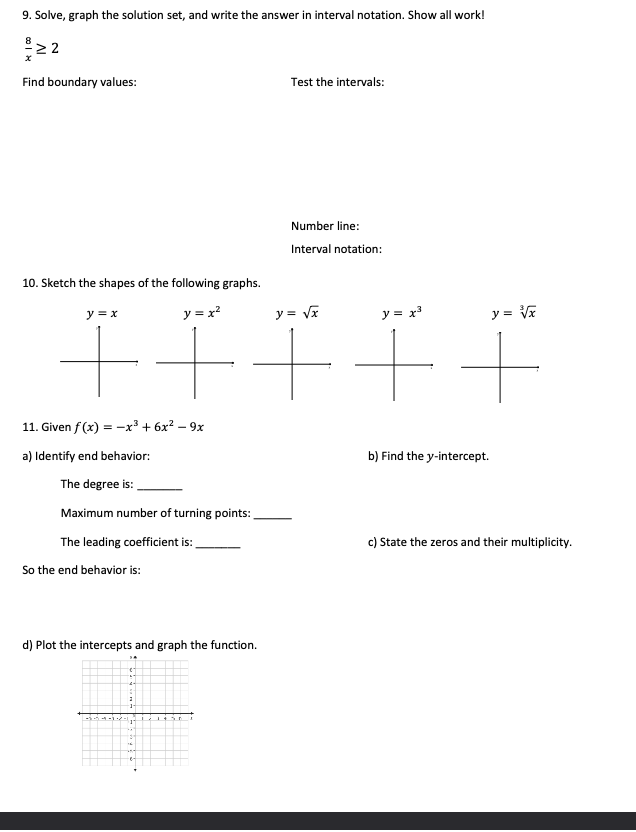 Solved Solve Graph The Solution Set And Write The Answer