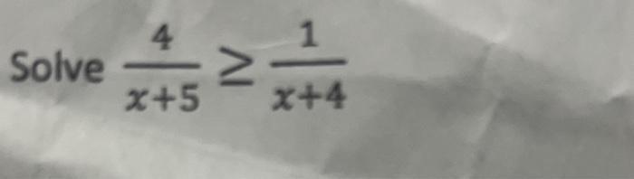 Solved x+54≥x+41 | Chegg.com