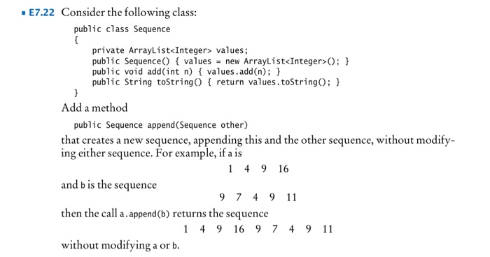 Solved • E722 Consider The Following Class Public Class 0211