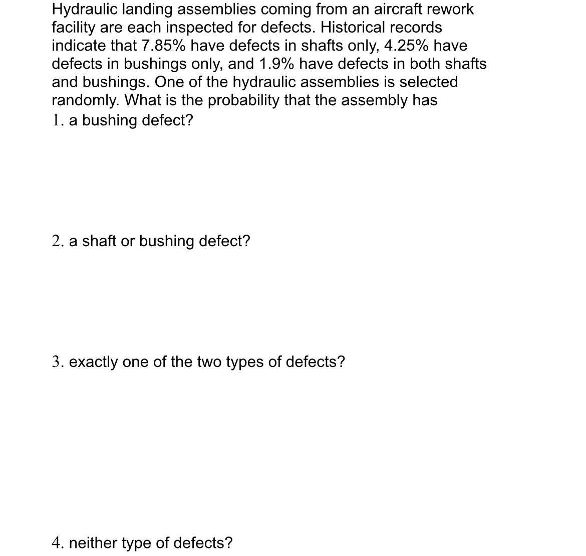 Solved Hydraulic landing assemblies coming from an aircraft | Chegg.com