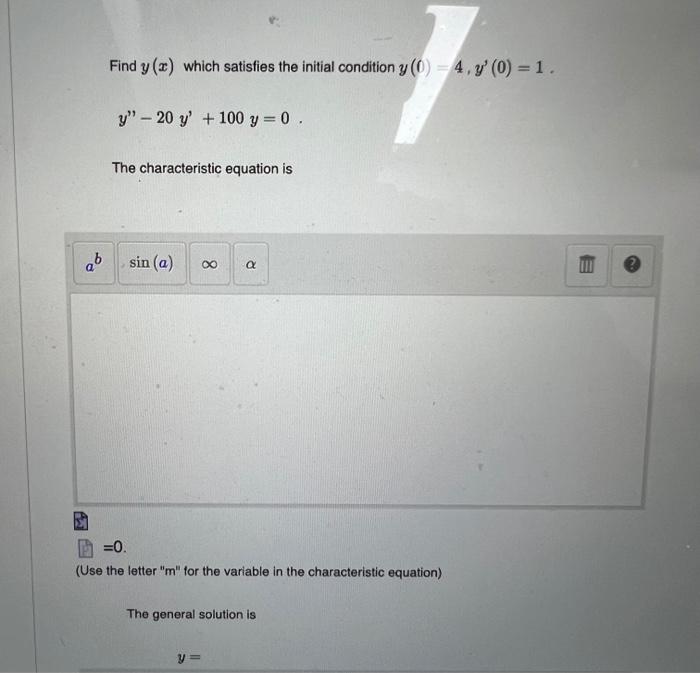 Solved Find y(x) which satisfies the initial condition | Chegg.com