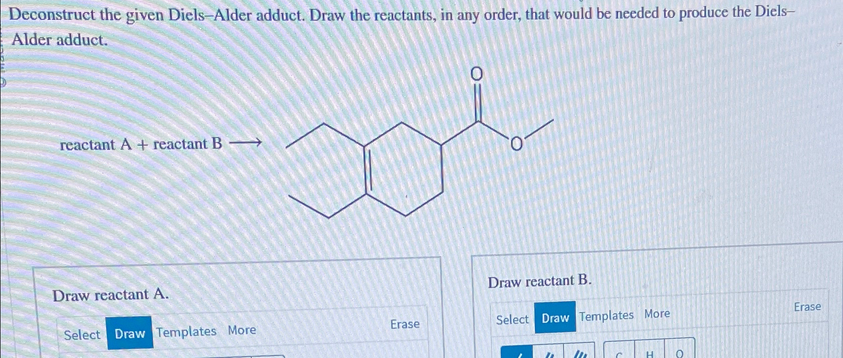 Deconstruct the given Diels-Alder adduct. Draw the | Chegg.com