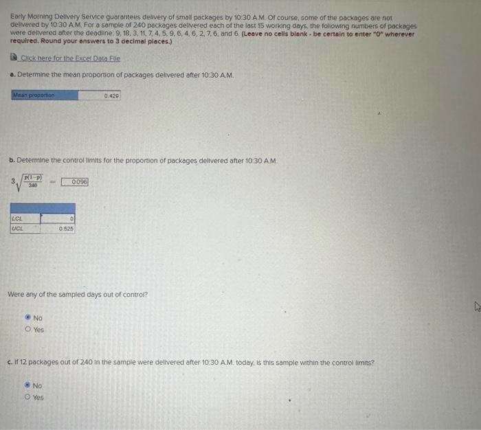 Early Morning Delivery Service guarantees delivery of | Chegg.com