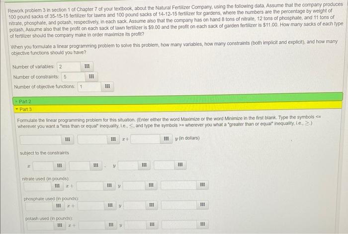 Solved Rework problem 3 in section 1 of Chapter 7 of your | Chegg.com
