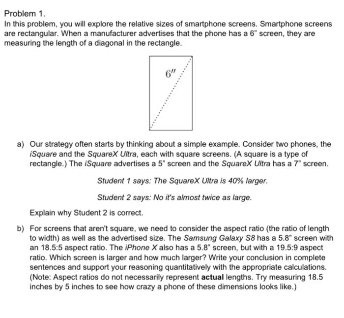 Solved Problem 1. In this problem, you will explore the | Chegg.com