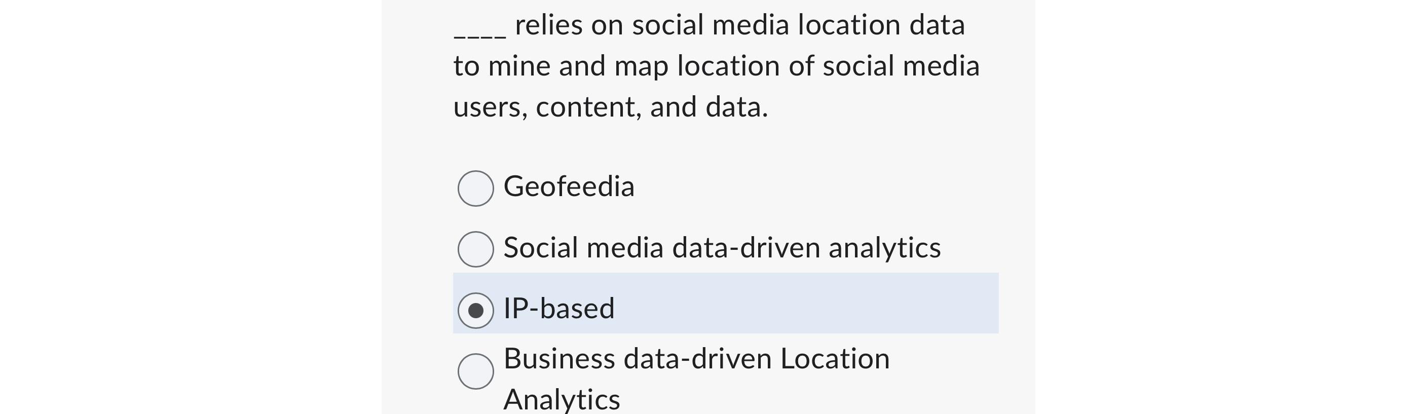 Solved relies on social media location data to mine and map | Chegg.com