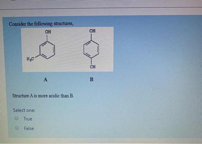 Solved Consider the following structures, HC Structure A is | Chegg.com