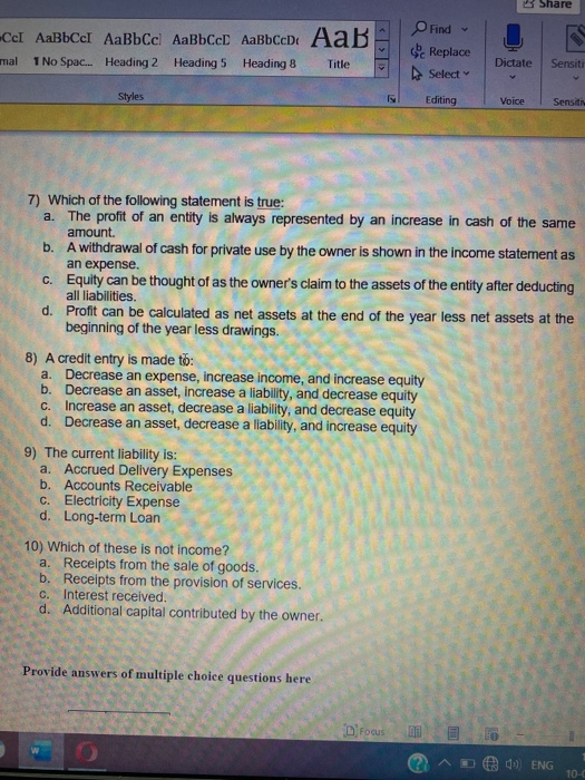 Solved Part I Multiple Choice Questions (each question 1 | Chegg.com