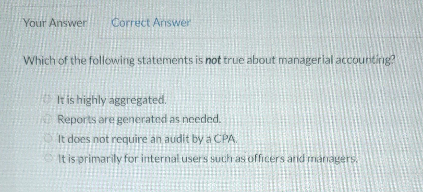 Solved Which of the following statements is not true about | Chegg.com