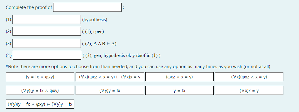 Solved Complete the proof of(1)(hypothesis)(2)((1), | Chegg.com