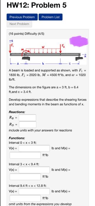 Solved HW12: Problem 5 Previous Problem Problem List Next | Chegg.com