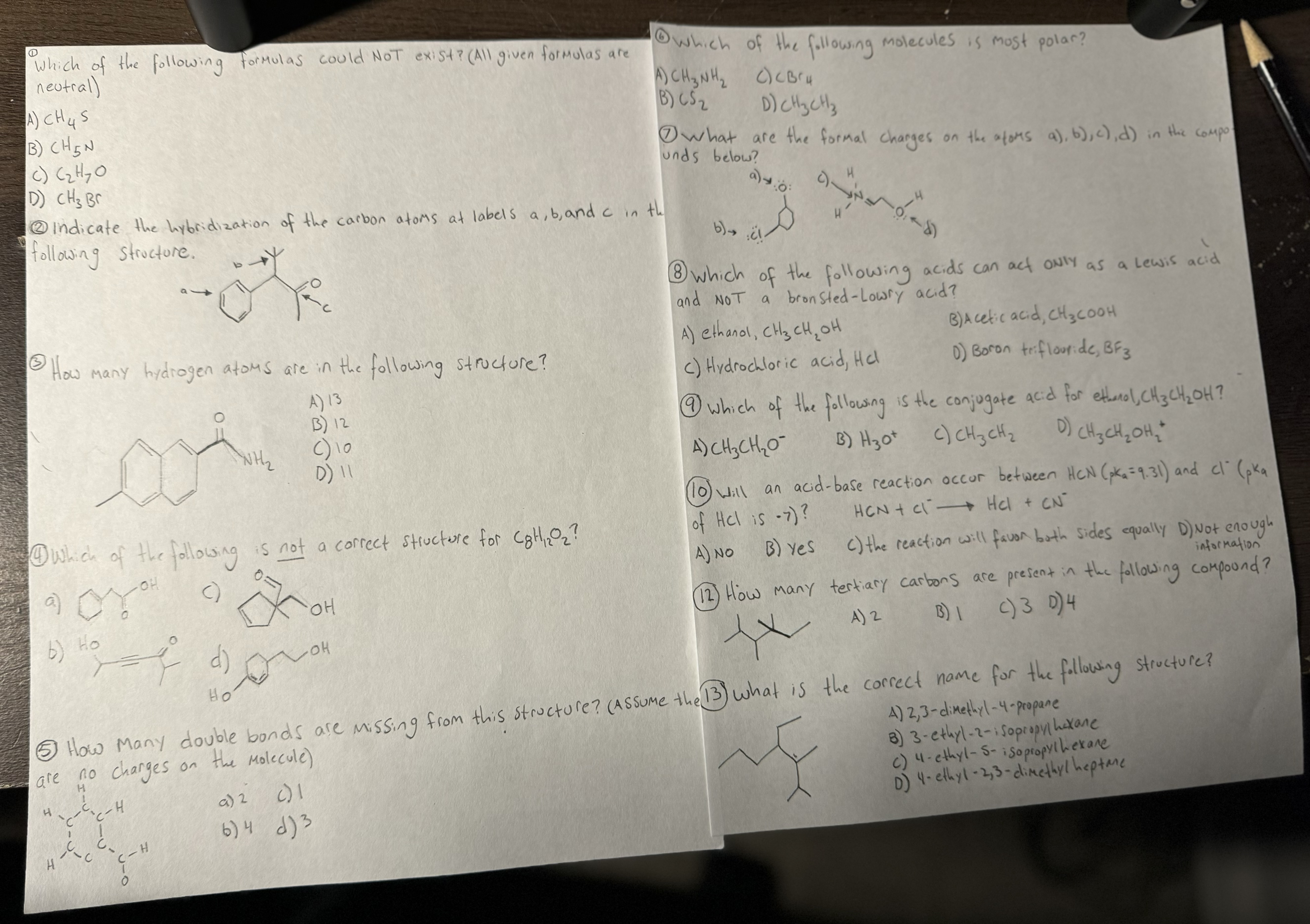 Solved Please provide the correct answers for the following | Chegg.com