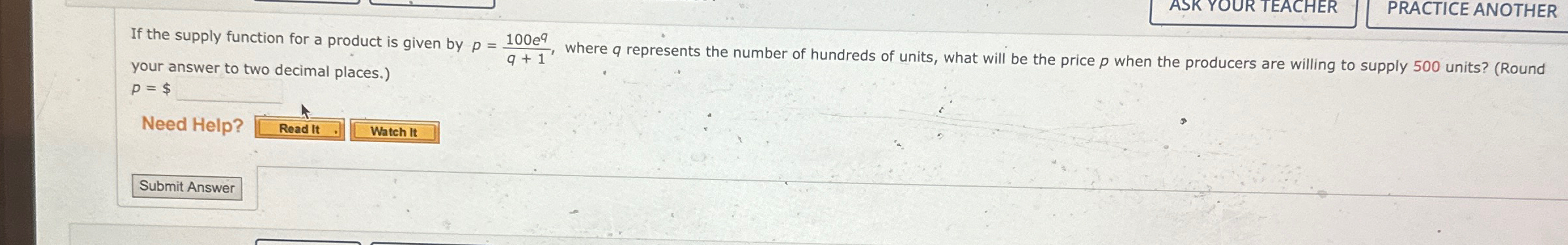 Solved ASK YOUR TEACHERPRACTICE ANOTHERIf the supply | Chegg.com