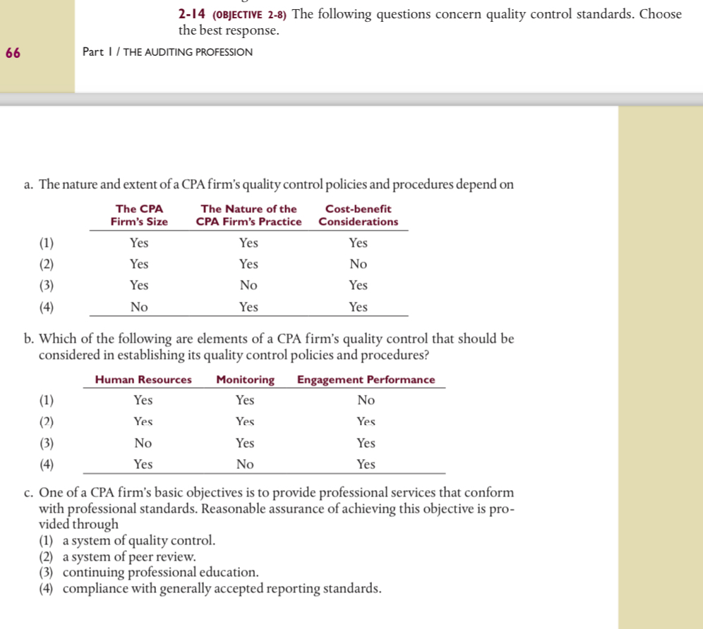 Solved 2-14 (OBJEctive 2-8) ﻿The following questions concern | Chegg.com