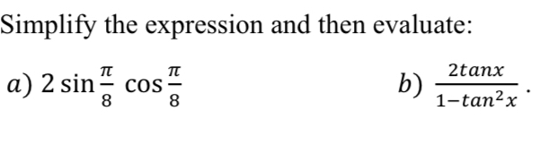 Solved Simplify the expression and then | Chegg.com