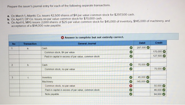 Solved Prepare the issuer's journal entry for each of the | Chegg.com