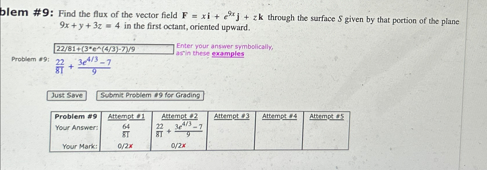 Solved blem #9: Find the flux of the vector field | Chegg.com