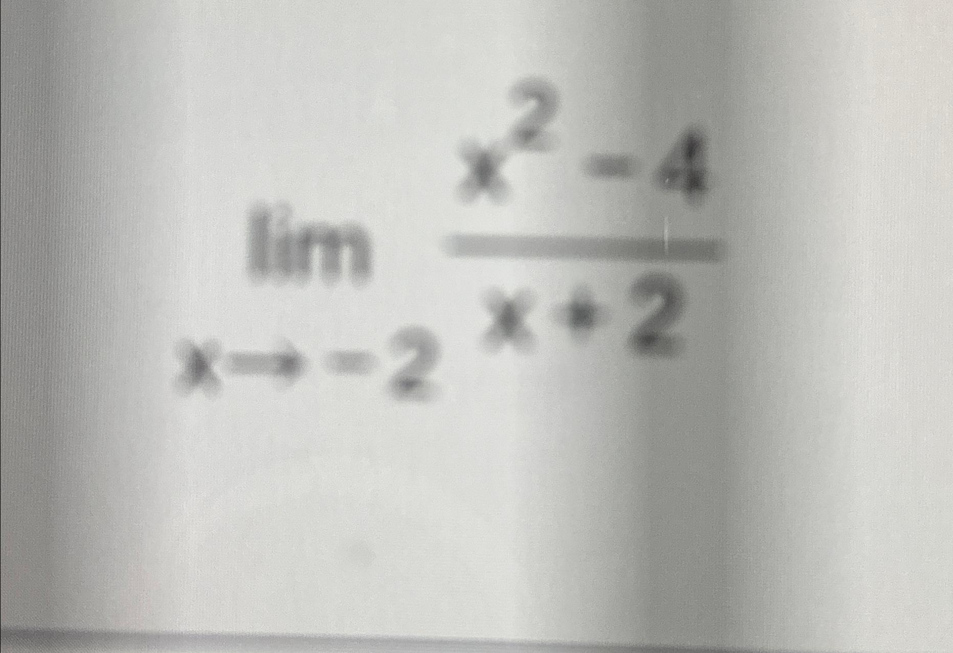 Solved limx→-2x2-4x+2 | Chegg.com