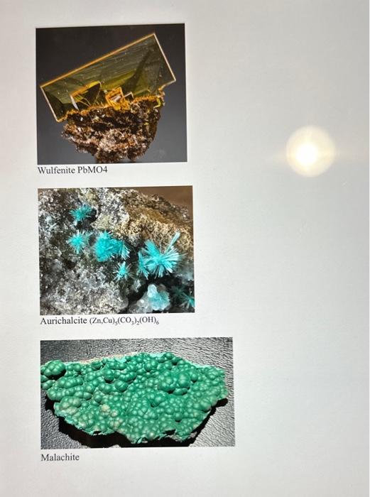 Solved describe the crystal habit for the following | Chegg.com