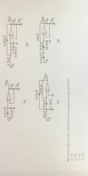 Solved Refer to the figure above. Identify the active | Chegg.com