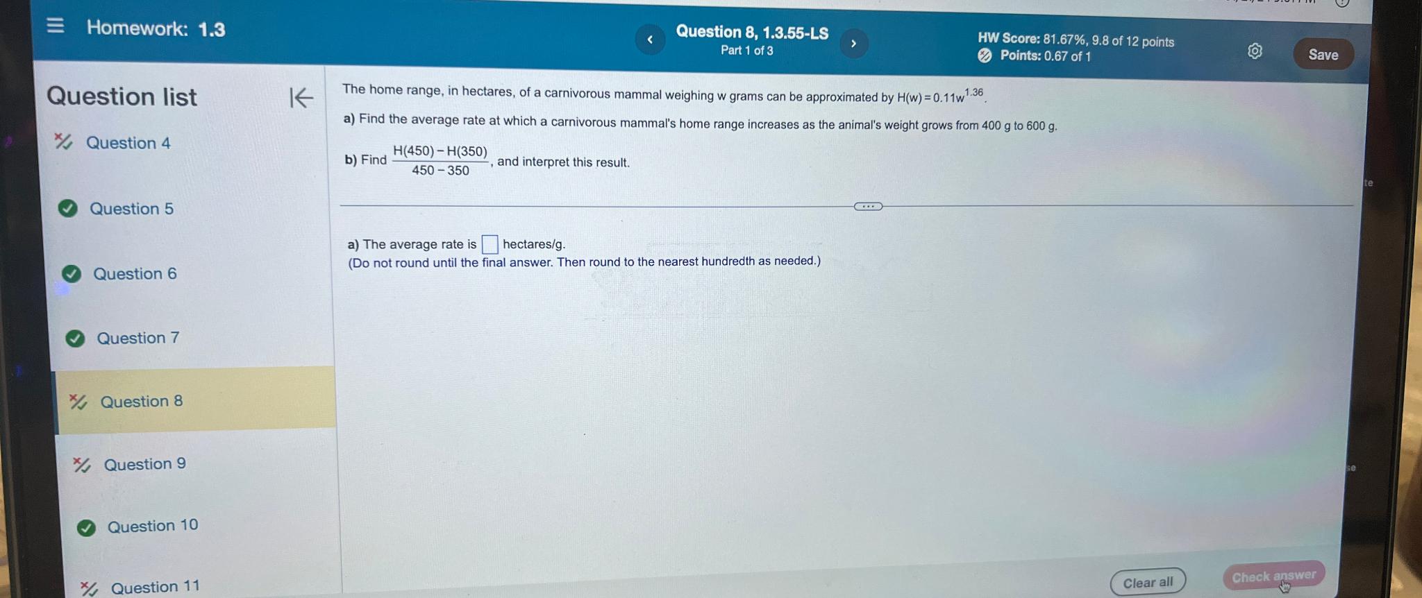 Solved Homework 1 3question 8 1 3 55 Lshw Score