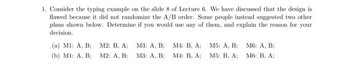 Solved 1. Consider the typing example on the slide 8 of | Chegg.com