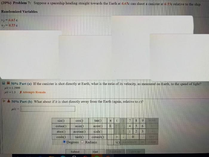 Solved 20 Problem 7 Suppose A Spaceship Heading Straight