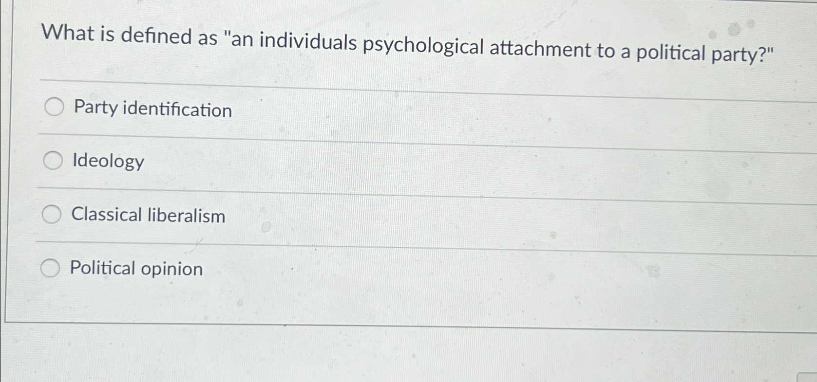 Solved What is defined as "an individuals psychological | Chegg.com