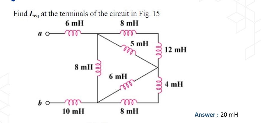 Solved Find Leq ﻿at the terminals of the circuit in Fig. | Chegg.com
