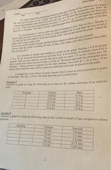 Solved A. READING A GRAPH: A graph is a visual display of | Chegg.com
