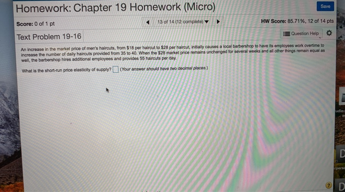 Solved Save Homework: Chapter 19 Homework (Micro) Score: 0 | Chegg.com