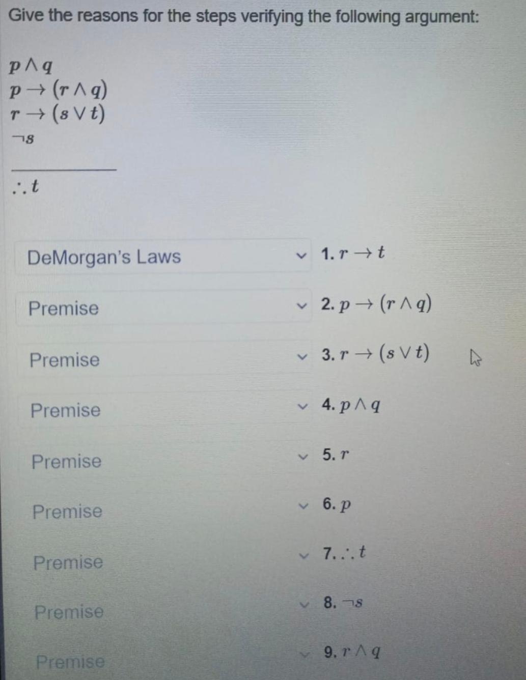 Solved Give the reasons for the steps verifying the | Chegg.com