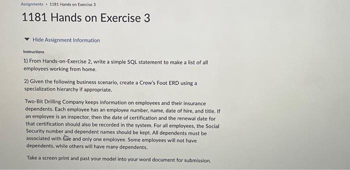 Hide Assignment Information Instructions 1) From | Chegg.com